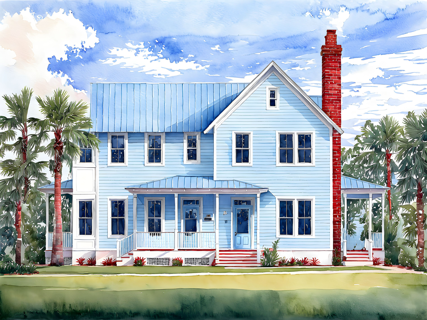 Deerfield Duplex - Geoffrey Mouen Architect - Liberty House Plans