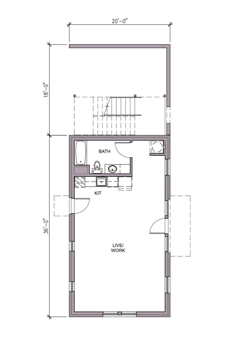 Uptown Live-Work - Artifex DBD - Liberty House Plans