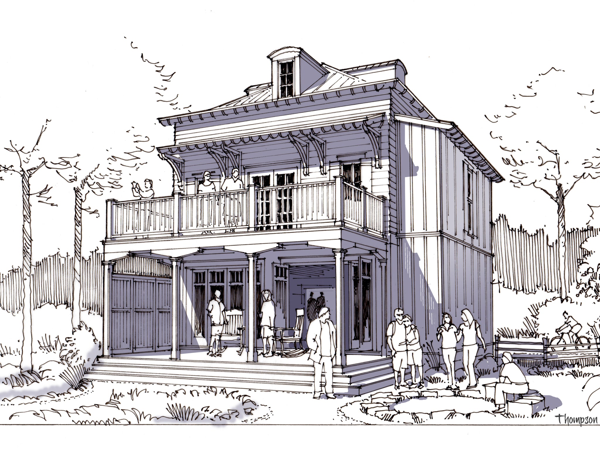 Les Bon Temps Carriage House - Thompson Placemaking - Liberty House Plans