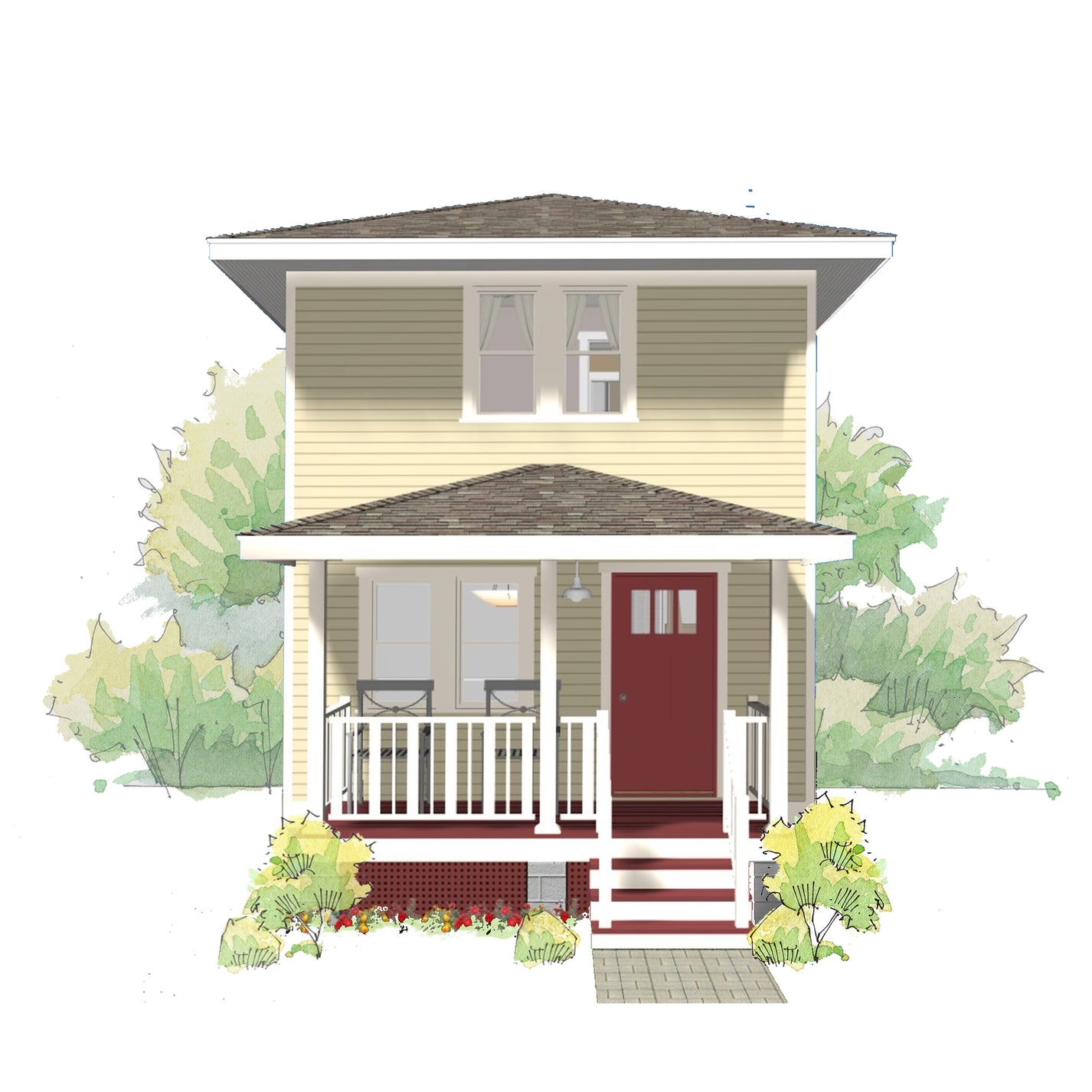 Compact Cottage - Historic Shed - Liberty House Plans